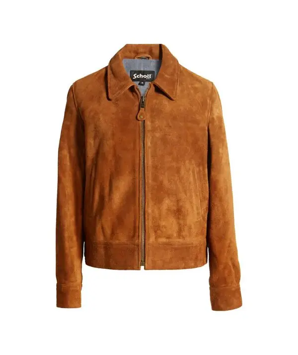 SCHOTT Cowhide Suede Trucker Jacket