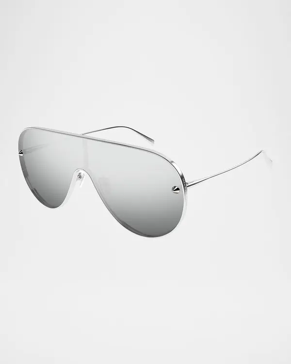 Alexander McQueen Logo Aviator Sunglasses