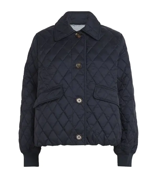 Barbour Jamie Quilted Jacket Navy Editorialist