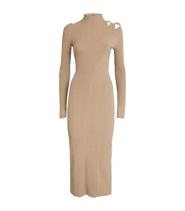 Cult Gaia Knitted Alyssa Maxi Dress In Neutral - 21% Off | Editorialist