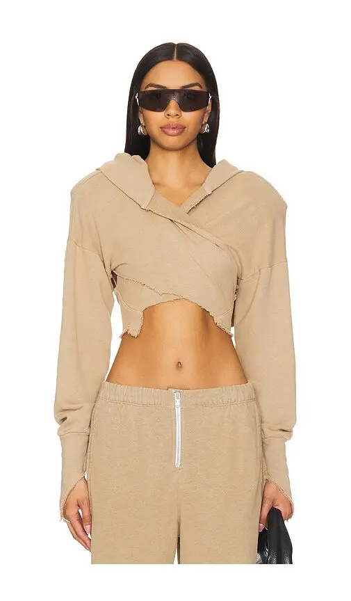 SAMI MIRO VINTAGE Open Seam Wrap Hoodie