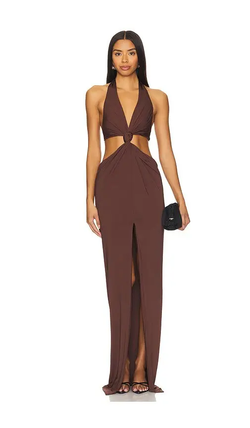 Nbd The Donyale Gown - Brown
