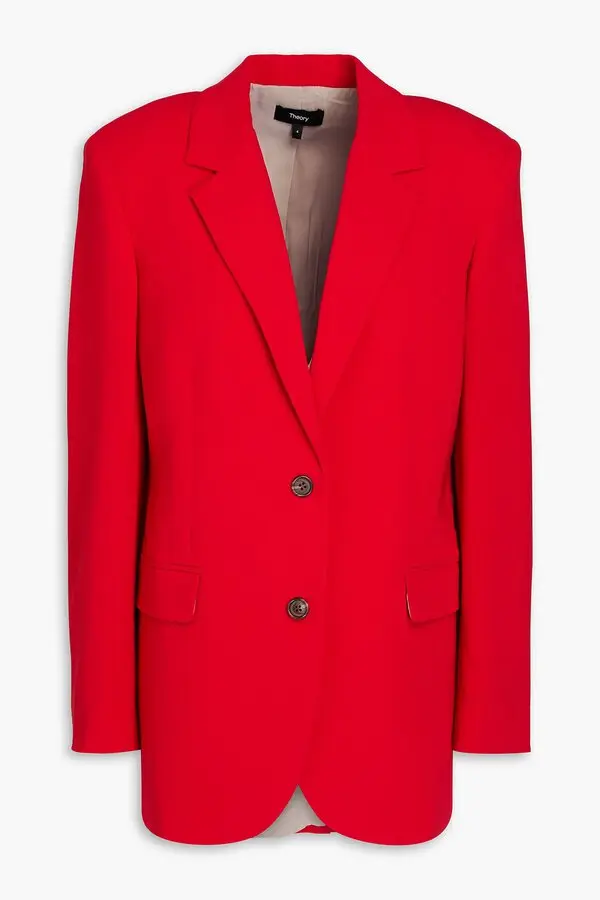 Theory Crepe Blazer - Red