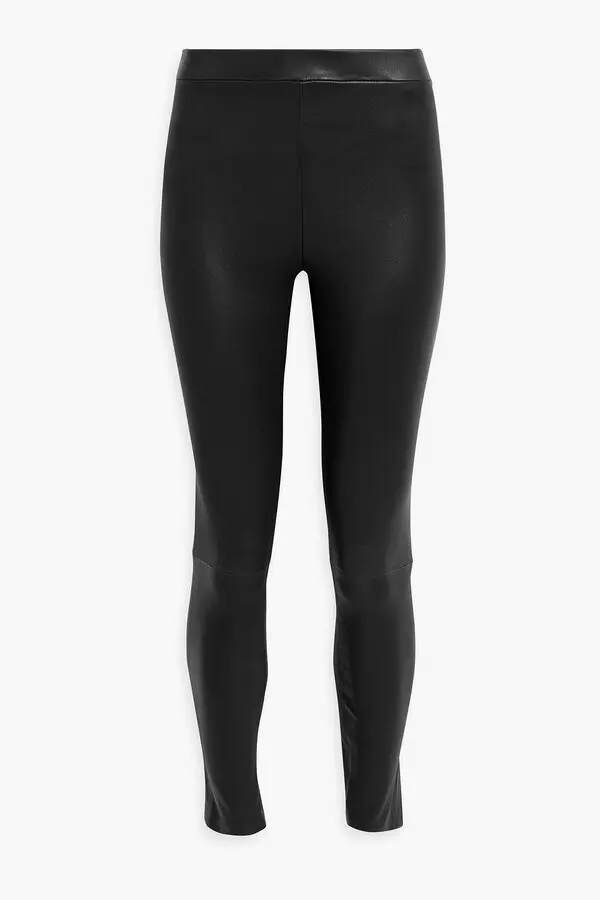 Theory Adbelle Leather Leggings - Black