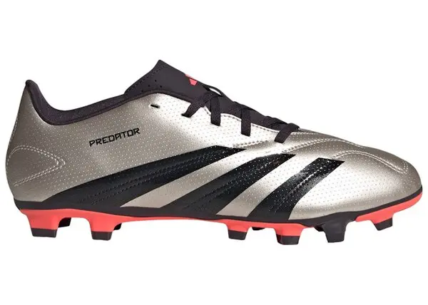 Adidas Predator Club Ground - Platinum Metallic/aurora Black/turbo