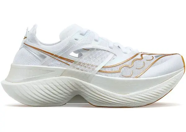 Saucony Endorphin Elite Sneakers - White/gold