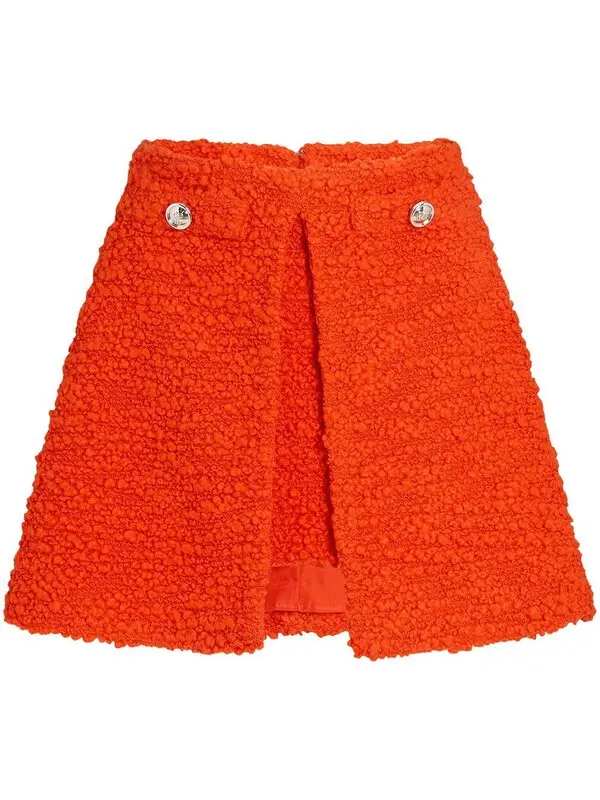 Giambattista Valli Tweed Mini Skirt - Orange