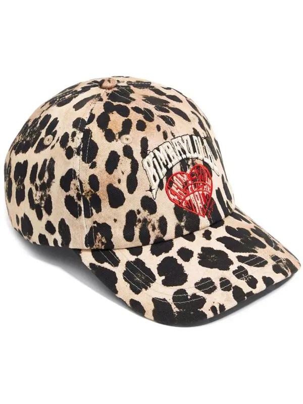 Bimba Y Lola Animal-print Cotton Cap