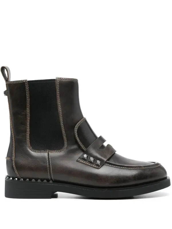 Ash Wings Studs Boots - Brown