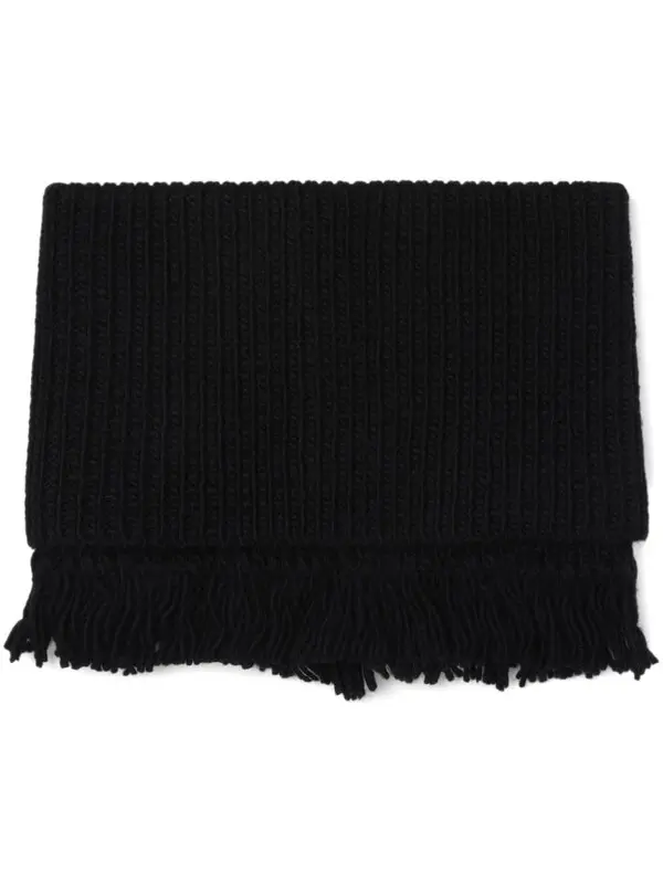 Our Legacy Fringe-detailing Scarf - Black