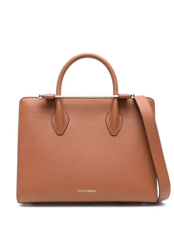 Strathberry Midi Tote Bag - Brown