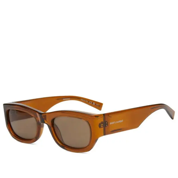 Saint Laurent Script Sunglasses - Brown