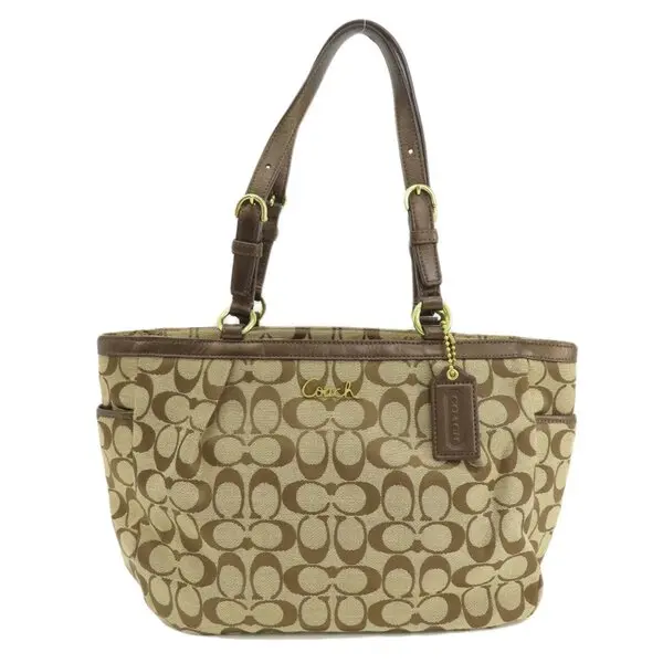 Buy Coach Signature Canvas Tote Bag - Brown At 22% Off | Editorialist
