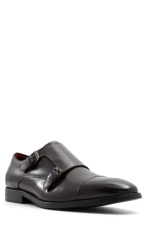 Aldo Zigof Leather Double Monk Strap Shoe