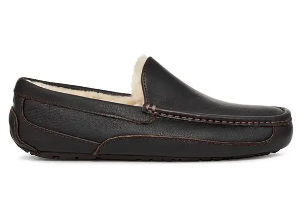 UGG Ascot Leather Slipper - Dark Spice