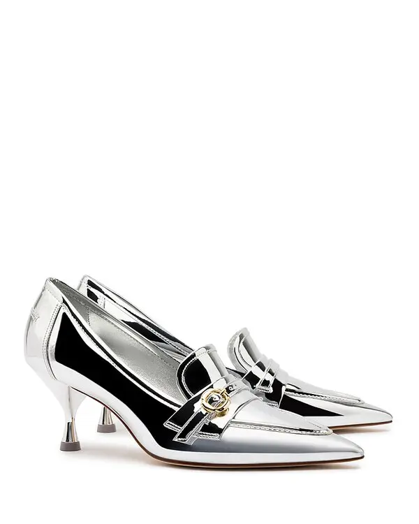 Larroude Susan Pumps - Silver