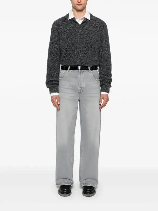 Jacquemus Le De-Nimes Large Jeans - Grey | Editorialist