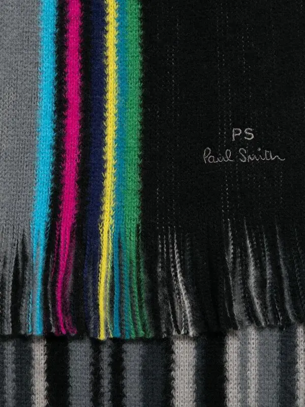 Paul Smith Sports-stripe Reversible Scarf