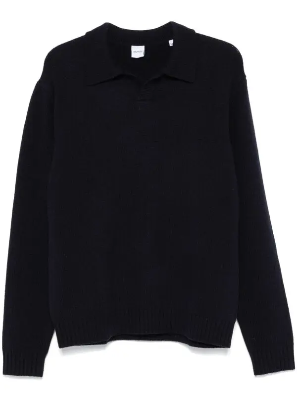 Aspesi Fine-knit Polo Top