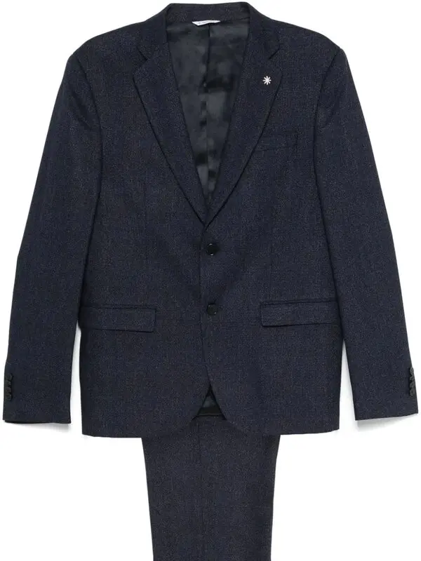 MANUEL RITZ Checked Suit