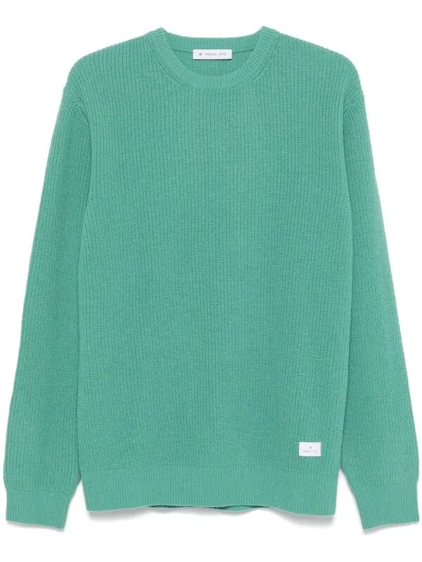 MANUEL RITZ Crew-neck Sweater - Green