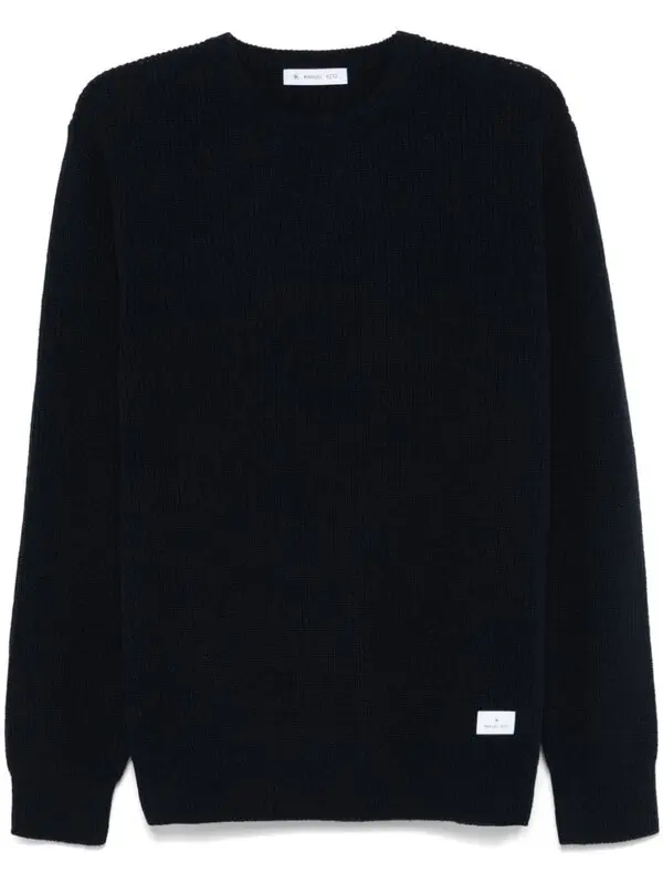 MANUEL RITZ Crew-neck Sweater - Blue