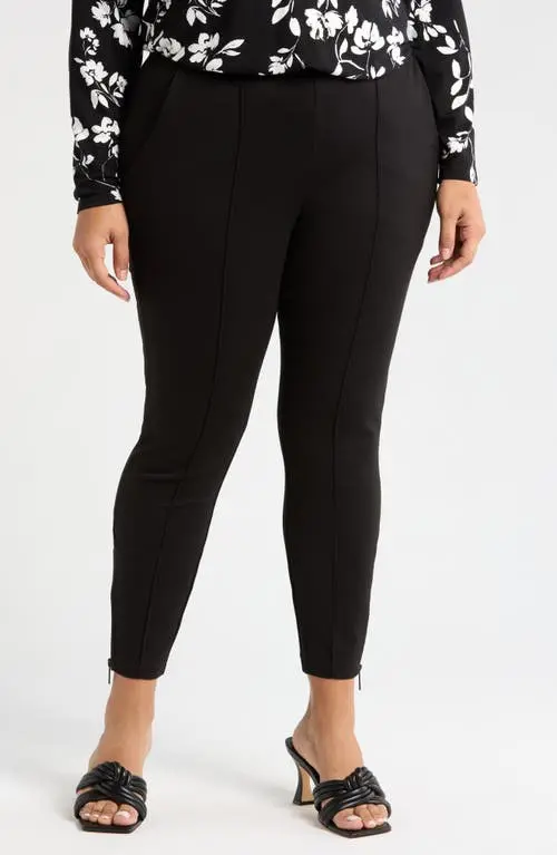 Universal Standard Moro Pintuck Pleat Pull-on Pants - Black