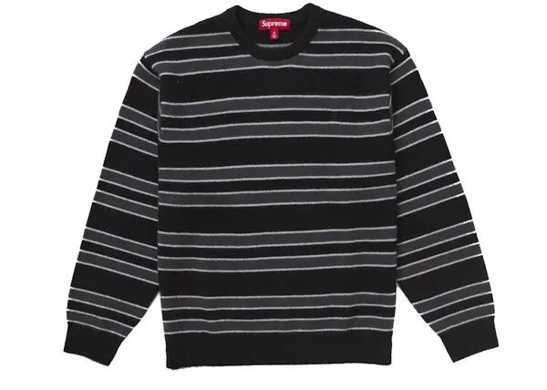 Supreme Cashmere Sweater - Black Stripe
