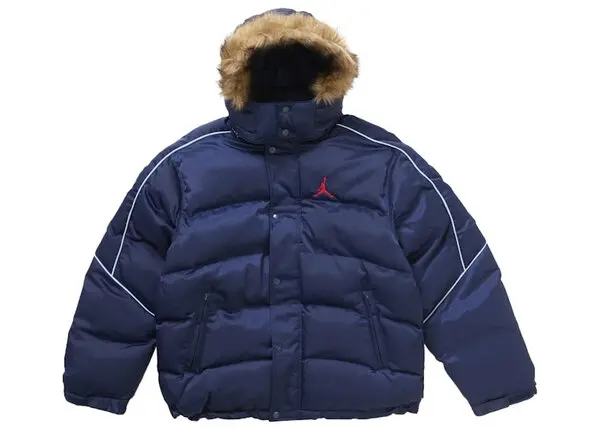 Supreme Puffer Jacket - Navy Blue