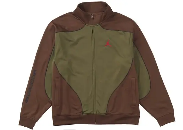 Supreme Jordan Tricot Track Jacket - Olive