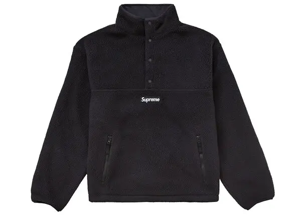 Supreme Polartec Shearling Reversible Pullover - Black