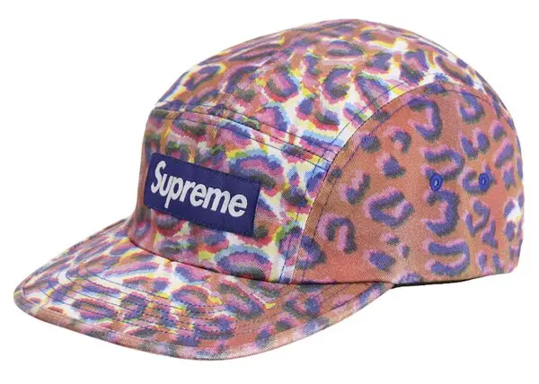 Supreme Washed Chino Twill Camp Cap - Leopard