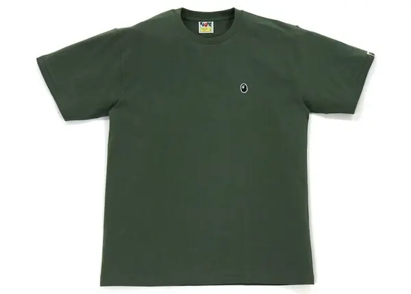 BAPE Ape Head One Point Tee Shirt - Olivedrab Green