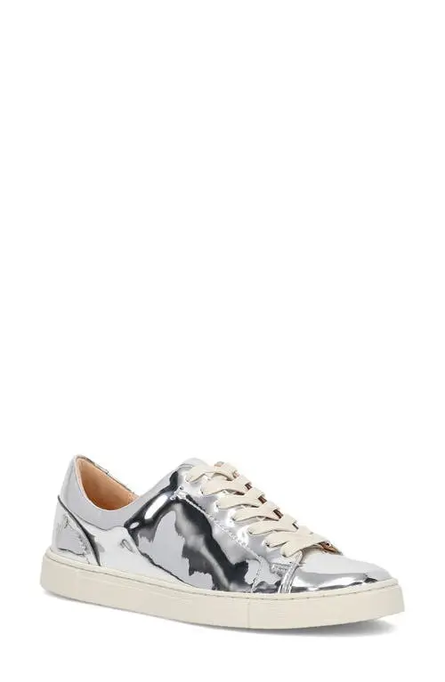 Frye Ivy Low-top Metallic Leather Sneakers