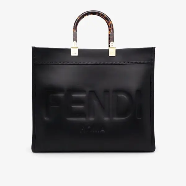 Fendi Sunshine Medium Shopper - Black