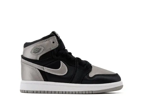JORDAN 1 Retro High Og Satin Shadow - Black/medium Grey/white