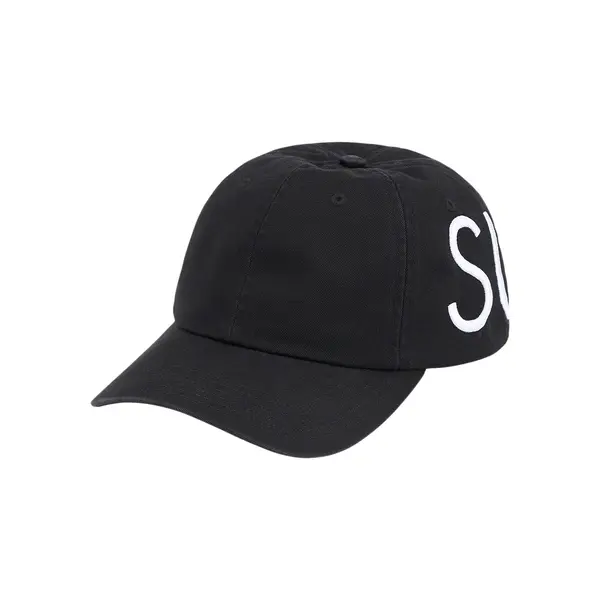 Supreme Spread 6-panel Cap - Black