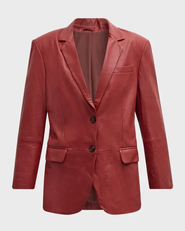 Brunello Cucinelli Washed Leather Jacket
