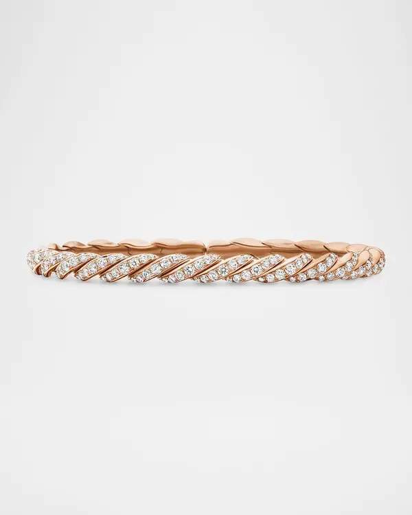 David Yurman Sculpted Cable Bracelet With Diamonds