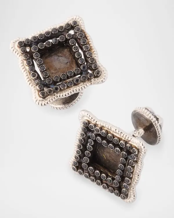 Armenta Romero Cufflinks In Sterling With Sapphires
