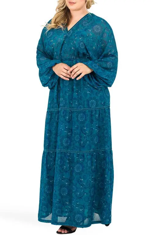 STANDARDS & PRACTICES Maxine Floral Print Maxi Dress