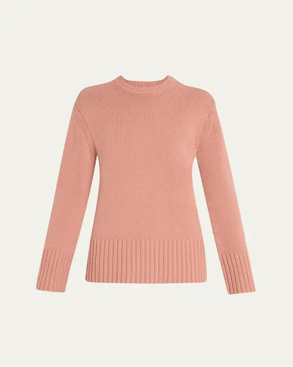 Michael Kors Crewneck Cashmere Tunic Sweater - Rosette