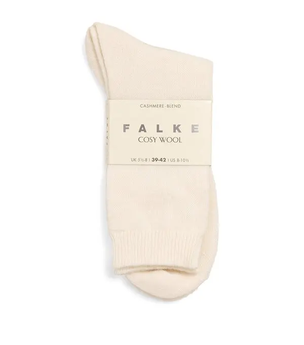 Falke Wool-blend Cosy Socks - White