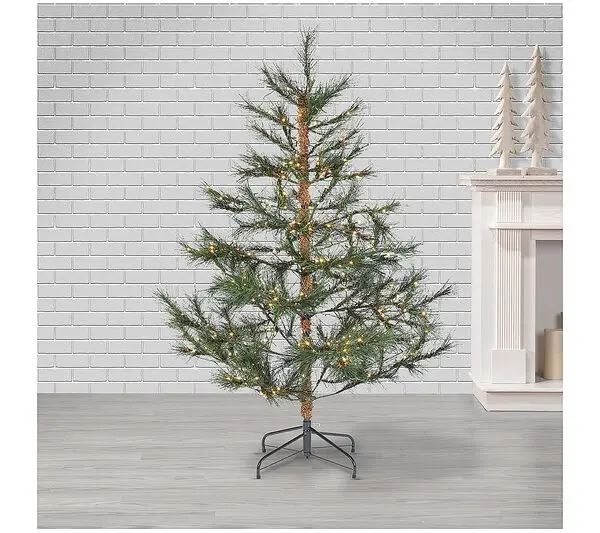 STERLING Elegant 5ft Prelit Hard Needle Christmas Tree B Y Co