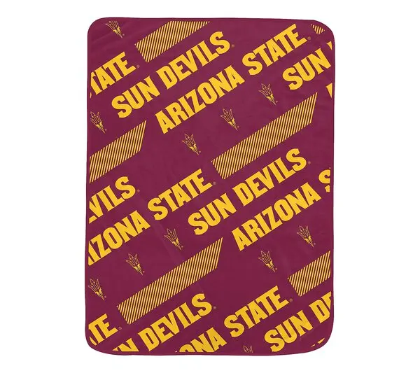 PEGASUS SPORTS Ncaa Slanted Half Stripe Wordmar K Blanket