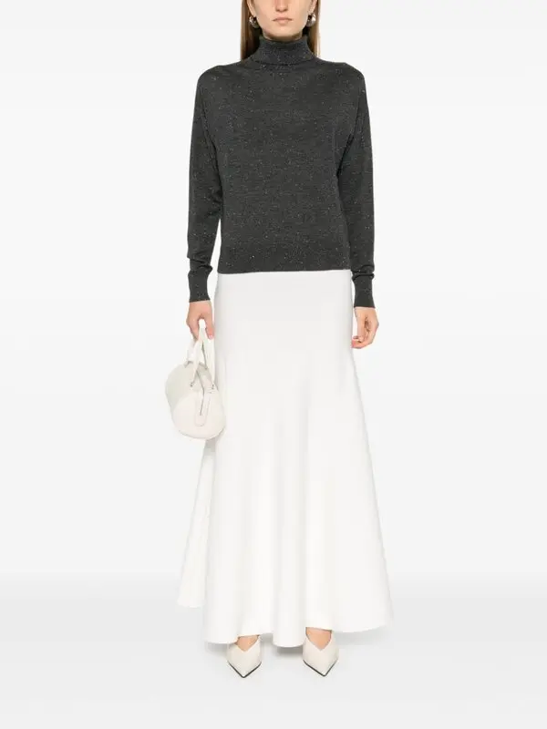 Peserico Lurex-detail Roll-neck Sweater