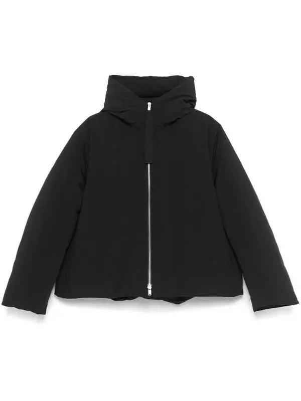 JIL SANDER Hooded Padded Jacket - Black