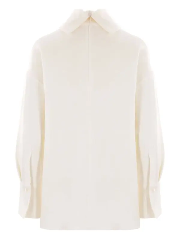 Alberto Biani Crepe Blouse - Neutrals