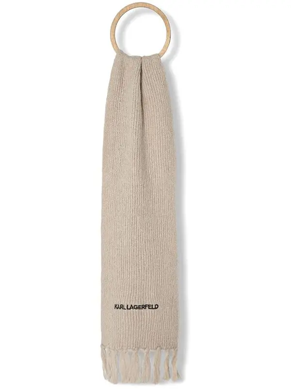 Karl Lagerfeld Logo-embroidered Scarf