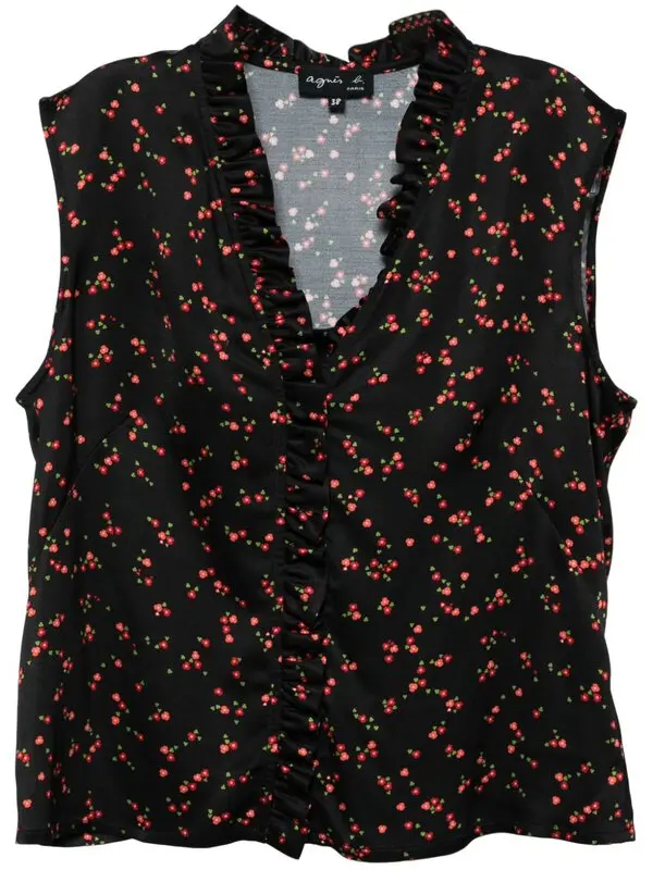 AGNÈS B. Floral-print Tank Top